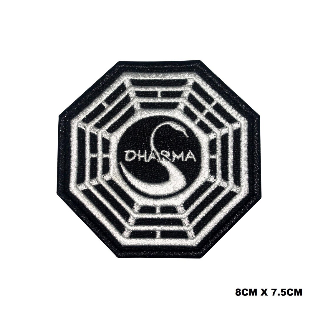 DHARMA Movie Logo Embroidery on Patch Badge Embroidered Applique for ...