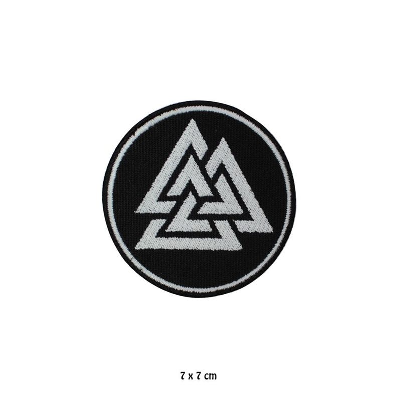 Valknut Triangles Symbol Viking Logo Iron/sew on Patch Badge ...