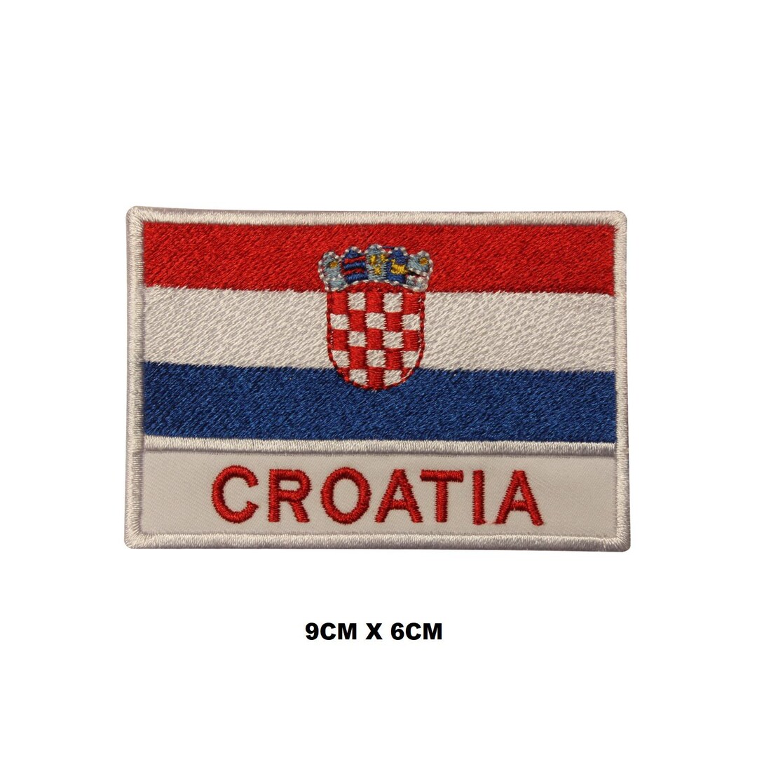 Croatia Flag Iron/sew on Patch Badge Embroidered Applique for Clothes ...