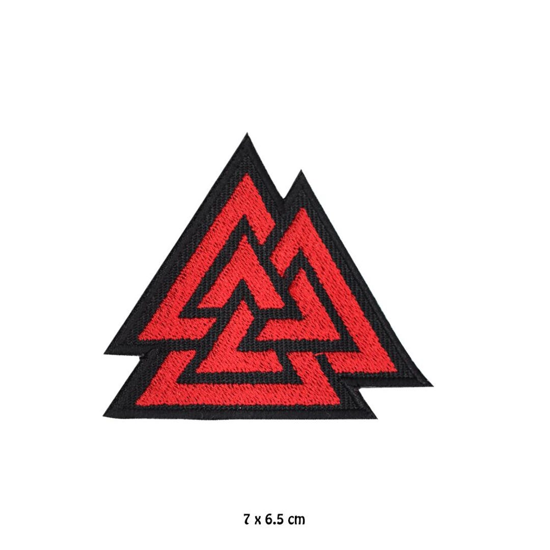 Valknut Triangles Viking Logo Iron/sew on Patch Badge Embroidered ...