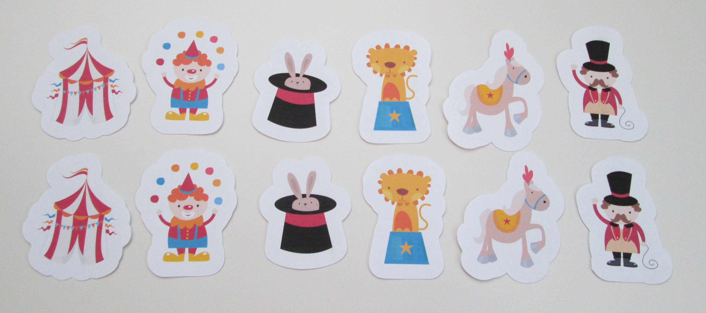Circus Stickers - Etsy
