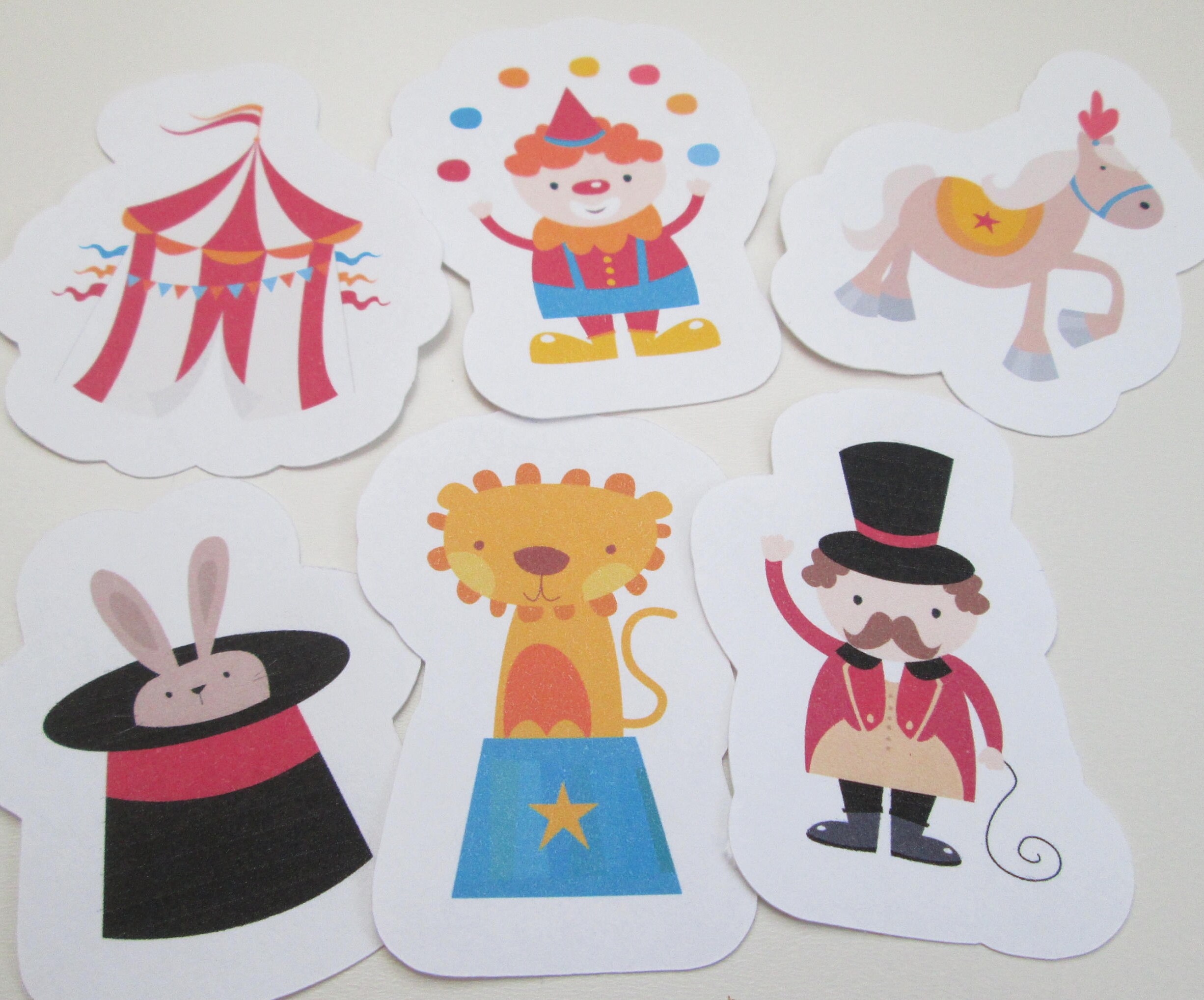 Circus Stickers - Etsy