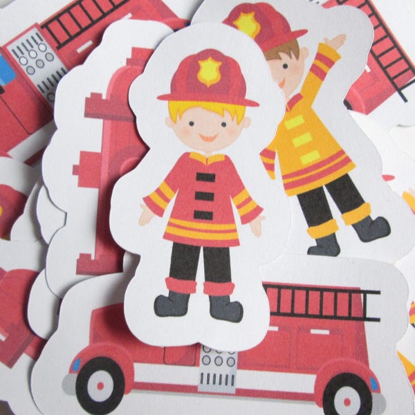 Funny Fireman Stickers - Etsy
