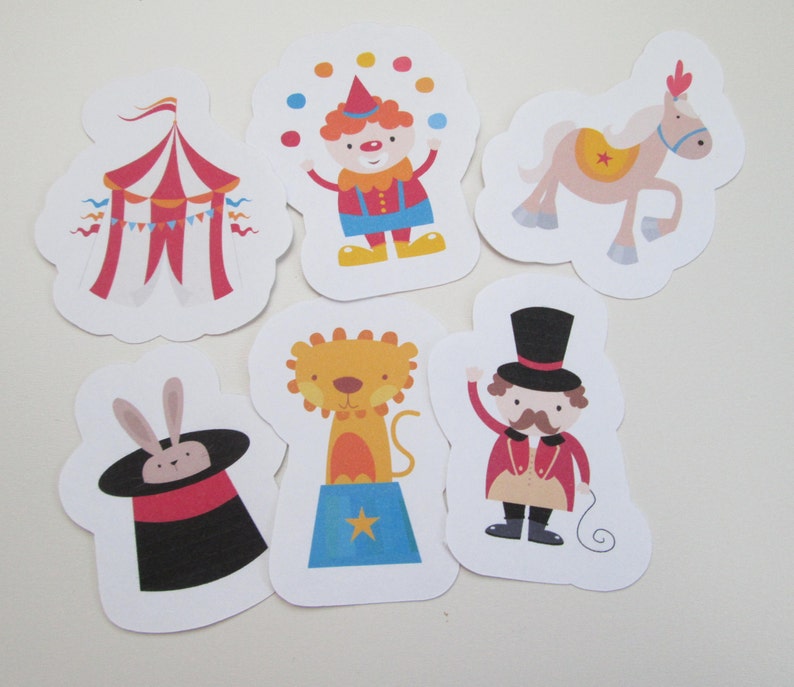 Circus Stickers - Etsy
