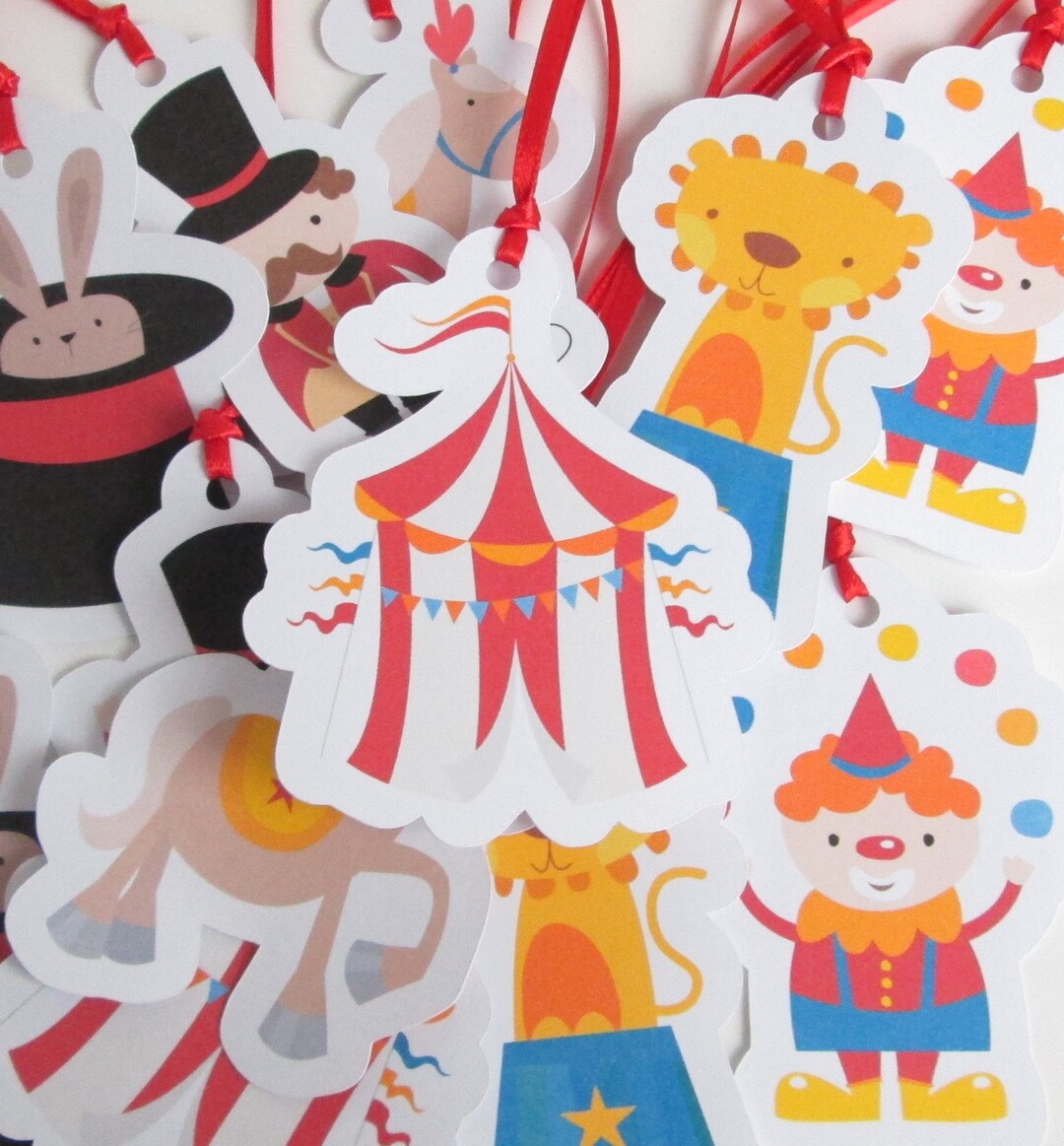 Circus Gift Tags - Etsy