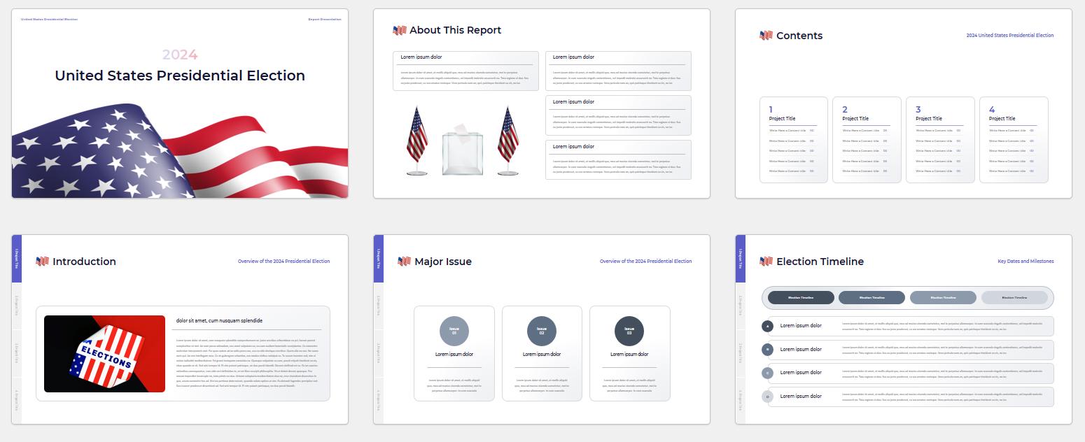Powerpoint Presentation US Presidential Election 2024 Pitch Deck Kamala ...
