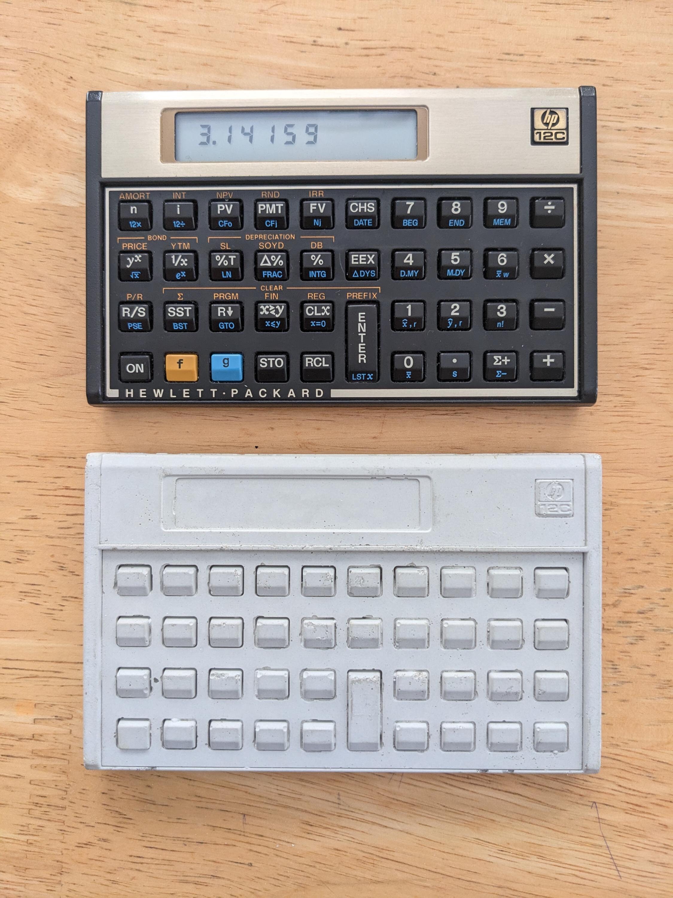 Concrete HP-12C Calculator - Etsy
