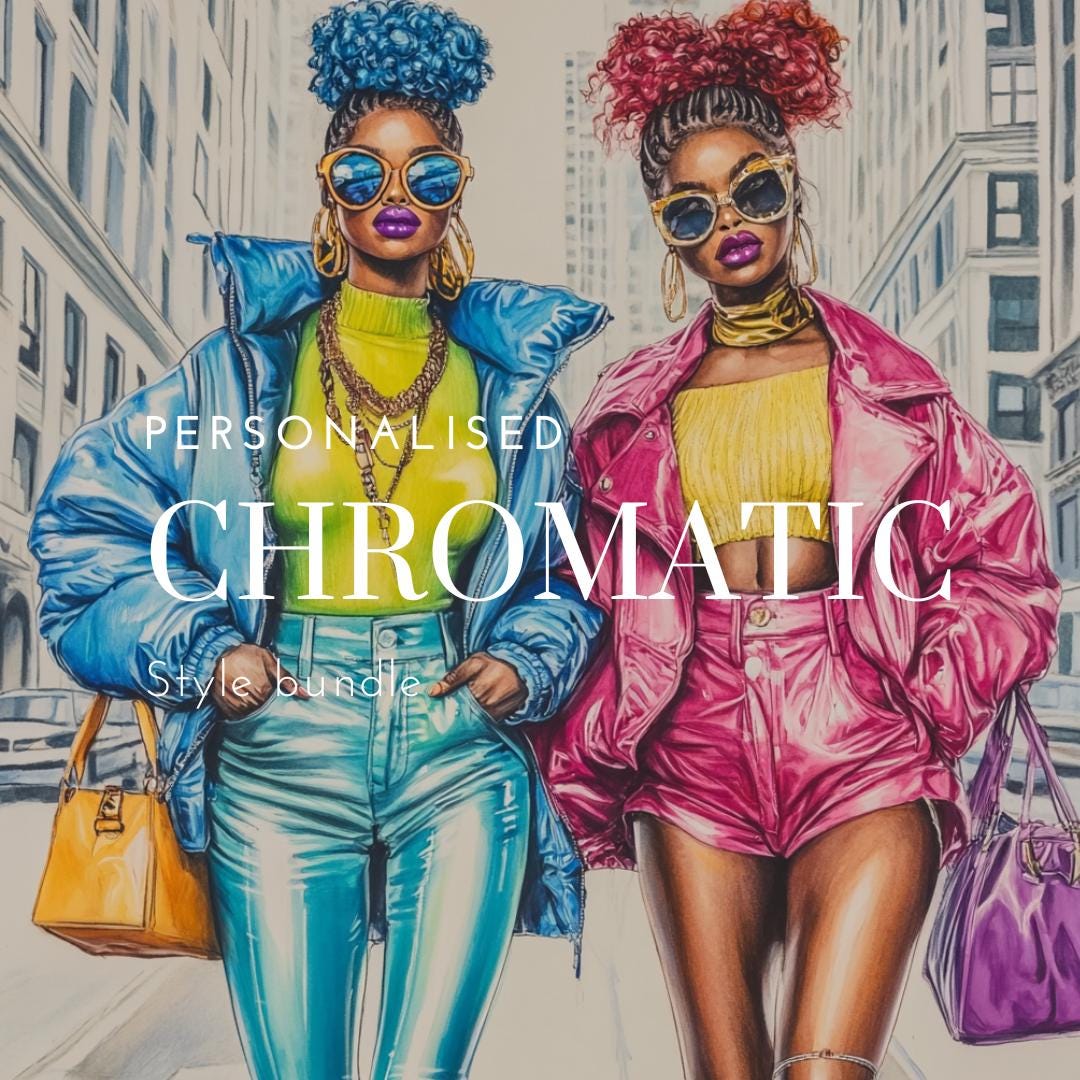 Chromatic Thrifted Style Bundle, Bold & Colorful Custom Curated Fashion ...