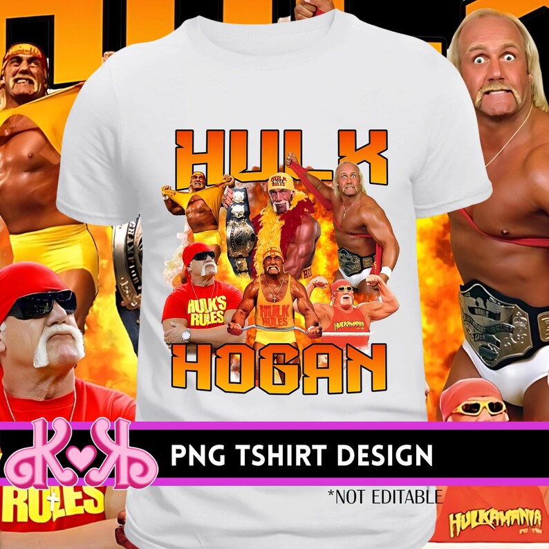RIP Hulk Hogan PNG: 90s Wrestling Heaven Tribute (digital Download) - Etsy