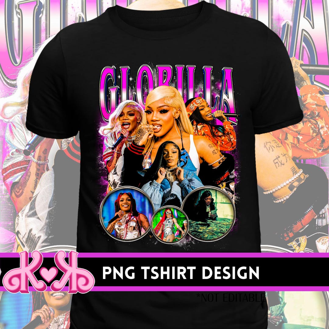 Glorilla Bootleg PNG: Rapper Hip Hop Digital Design (300 DPI) - Etsy