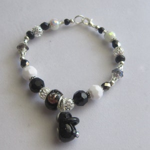 Black and White Tiny Tapper Bracelet Handmade Polymer Clay - Etsy