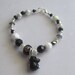 Black and White Tiny Tapper Bracelet Handmade Polymer Clay - Etsy