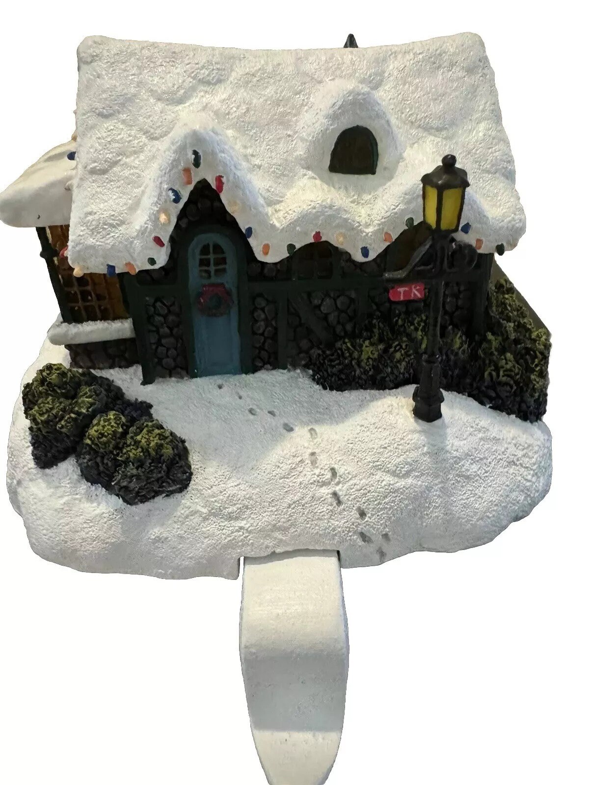 Thomas Kinkade Silent Night Lighted Stocking Hanger NIB - Etsy
