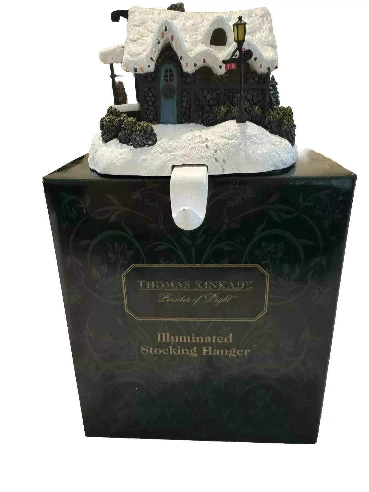 Thomas Kinkade Silent Night Lighted Stocking Hanger NIB - Etsy