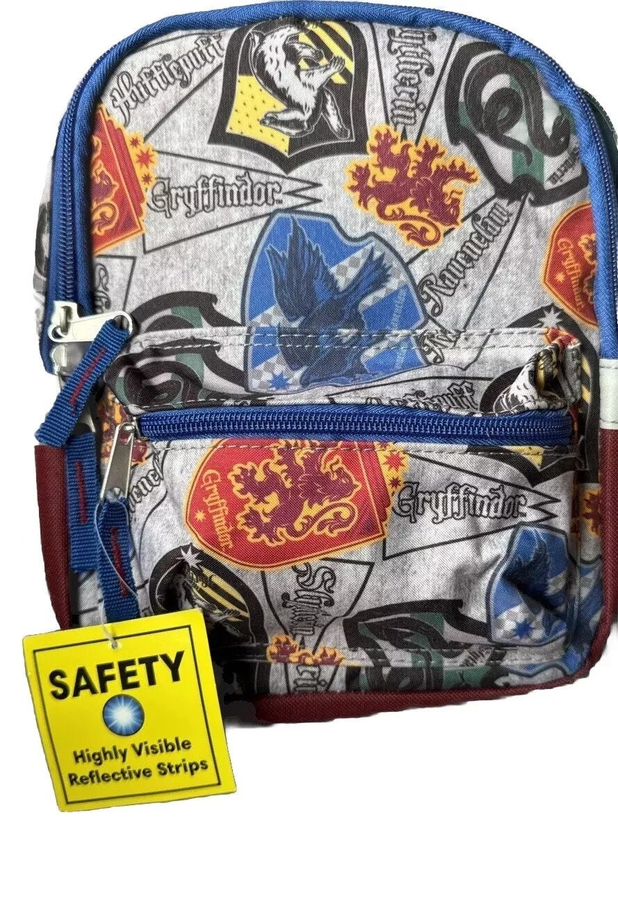 Harry Potter Lunchbox Hogwarts House Crests Insulated Lunch Bag Reflective Stri Etsy