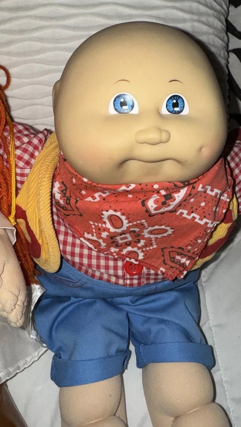 Vintage 1979-82 Cabbage Patch Kids Dolls, TLC Lot of 2, Coleco- Cowboy ...