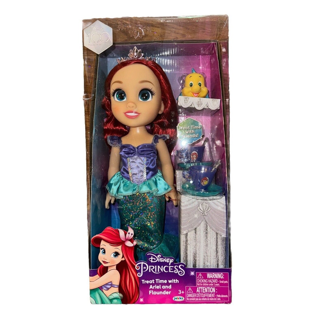 Disney Princess Tea Time With Ariel and Flounder Doll in Box - Etsy