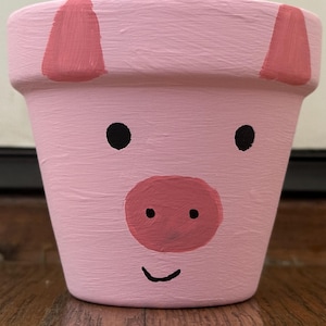 Hand Painted Pig 2 Inch Terra Cotta Planter - Etsy