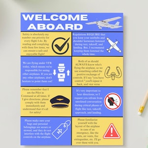 Private Pilot Passenger Briefing Cards-laminated Card - Etsy