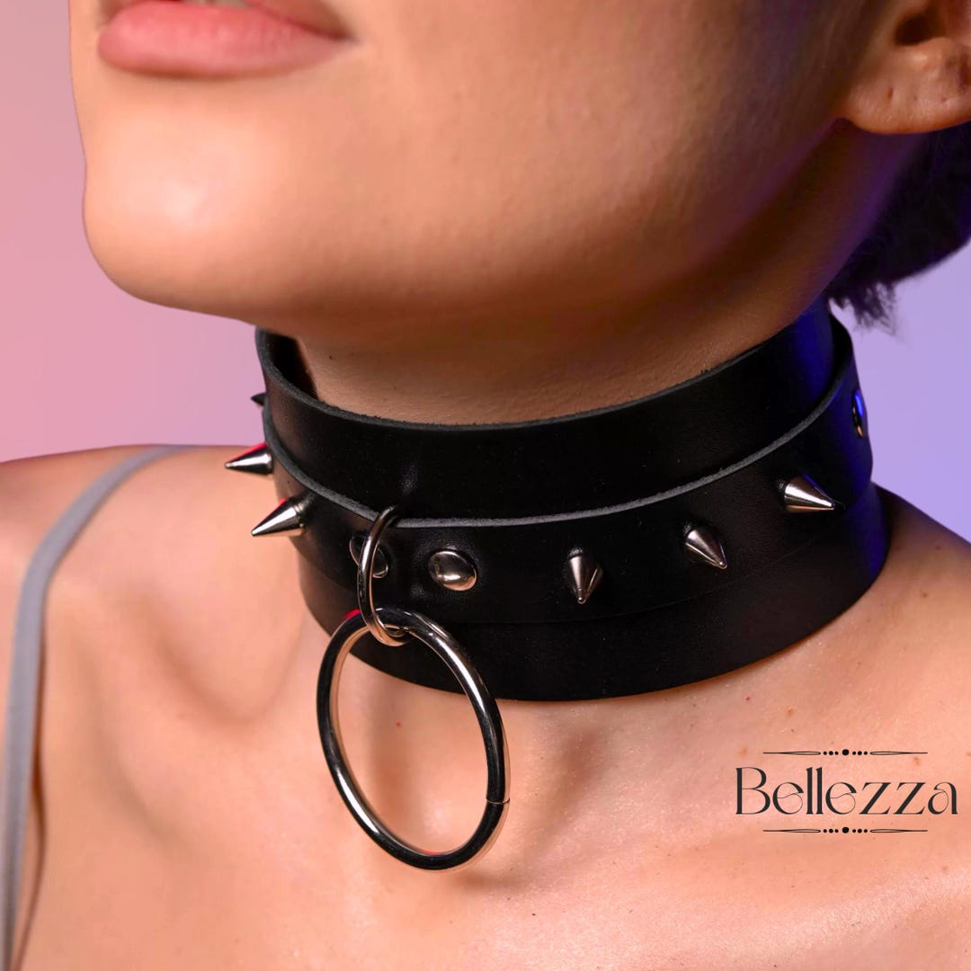 Spiked Collar Spiked Choker, Pastel Goth Necklace, Choker Collar, Festival Clothing, Pastel Goth ...