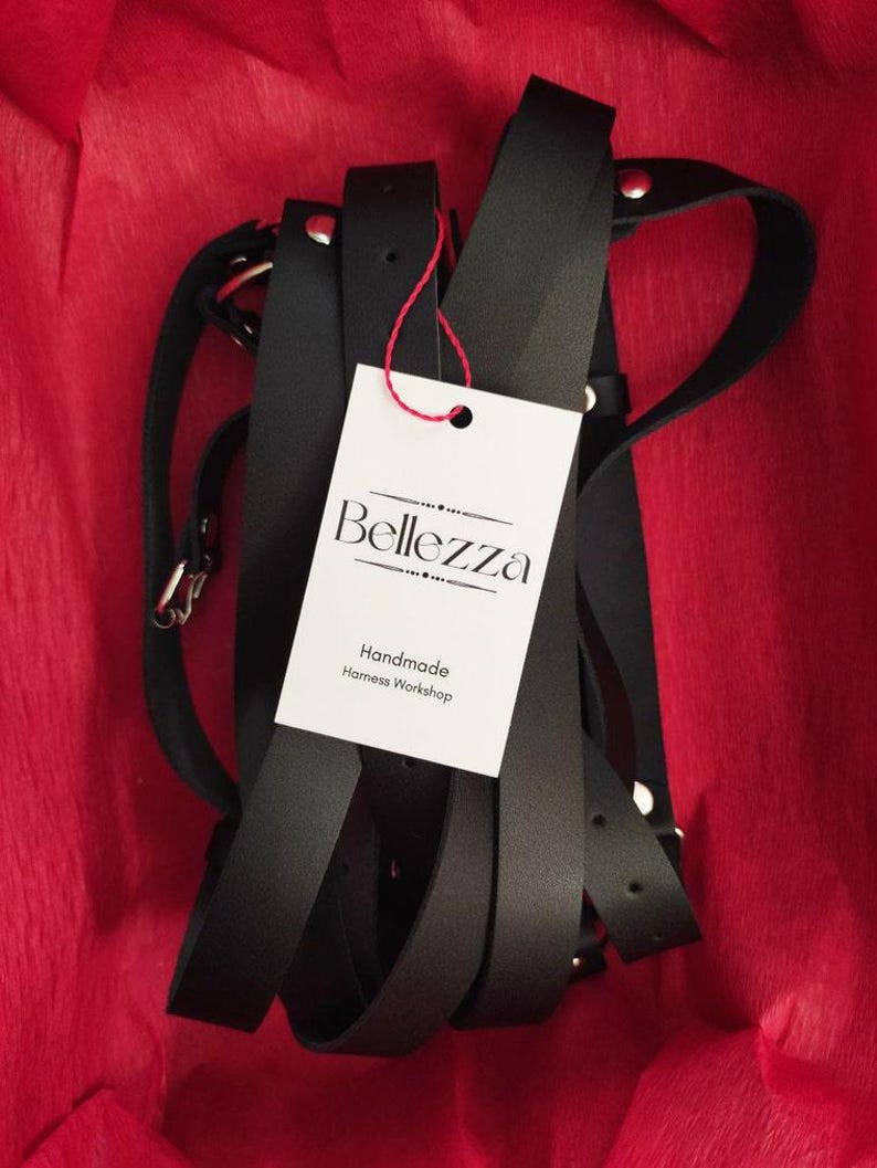 BDSM Full Body Harness Set - Cross Belt Bodysuit Lingerie Bondage Cage ...