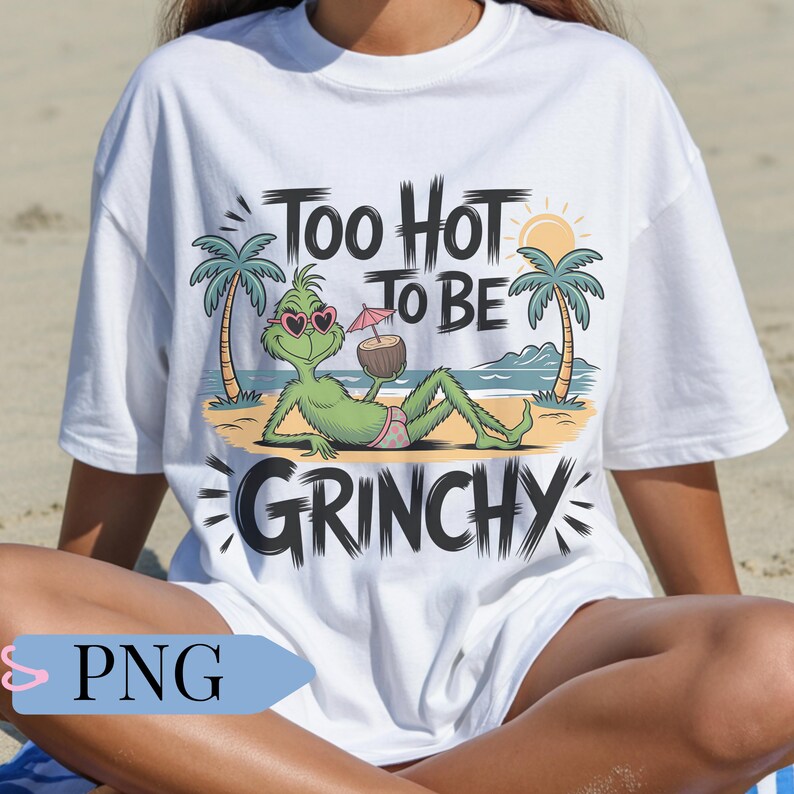 Funny Grinch PNG Bundle: Seasonal T-shirt Designs (digital Download, 4 ...