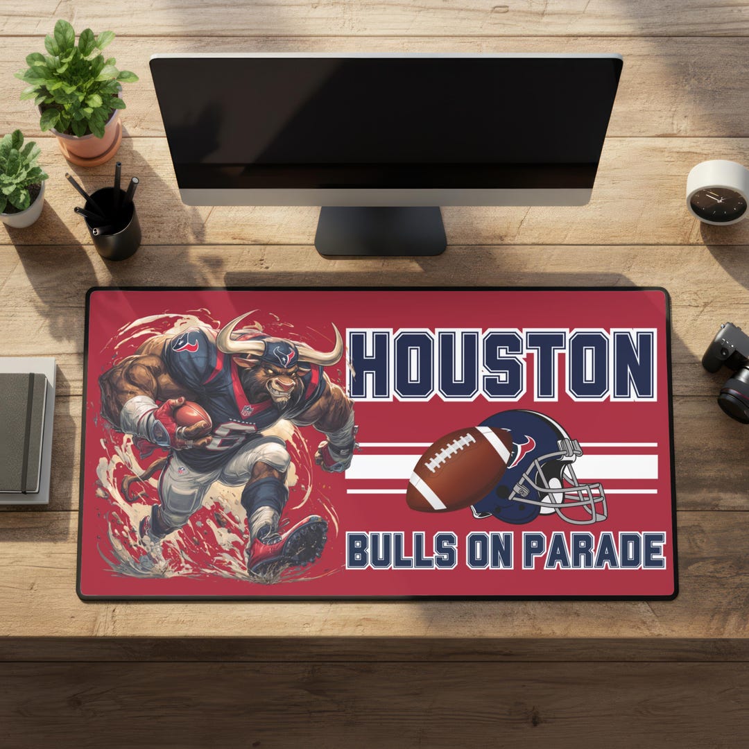 Houston Texans Desk Mat | Football Team Logo Gaming Mousepad - Etsy
