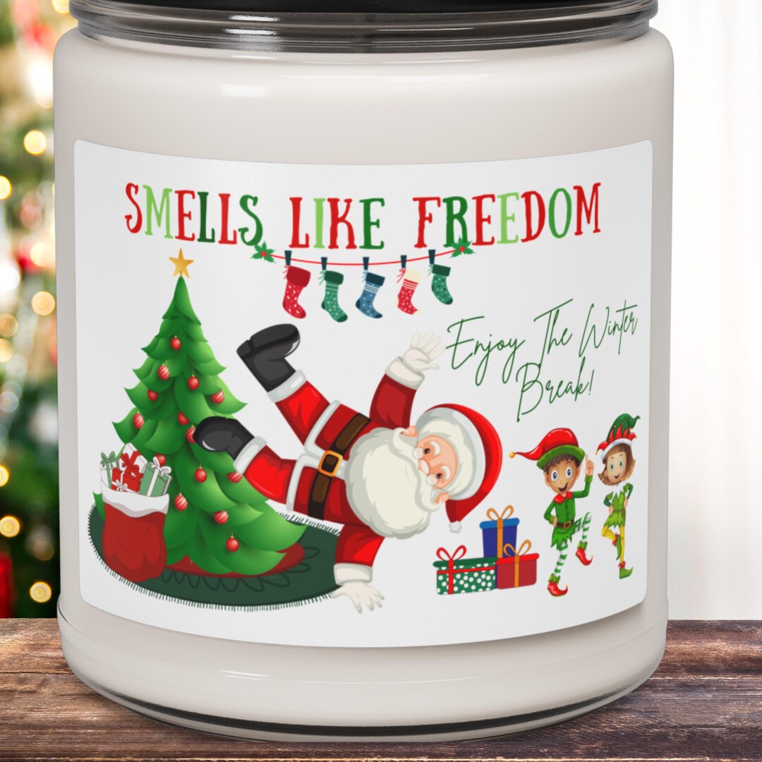 Teacher Appreciation Candle, Christmas Gift for Teacher, Holiday Soy ...