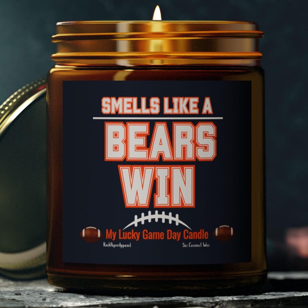 Bears Lucky Game Day Candles, Coconut Apricot Wax 9oz) - Etsy