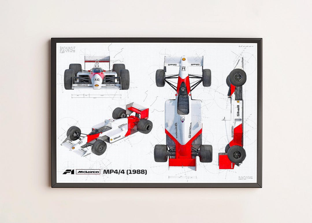 Vintage Mclaren F1 Poster F1 Merch & Wall Art Formula 1 Gifts Ayrton ...