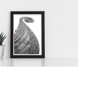 Viking Oseberg Ship Graphite Drawing - Etsy