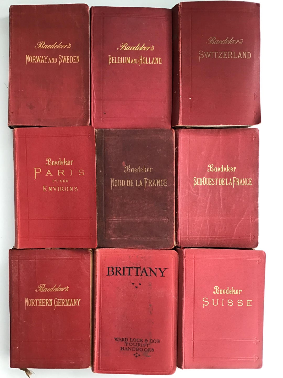 BAEDEKER European Travel Guides- Various Issues 1893 to 1925 - Sold ...