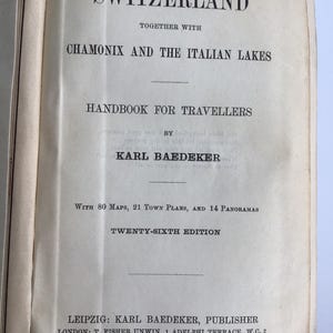 BAEDEKER European Travel Guides- Various Issues 1893 to 1925 - Sold ...