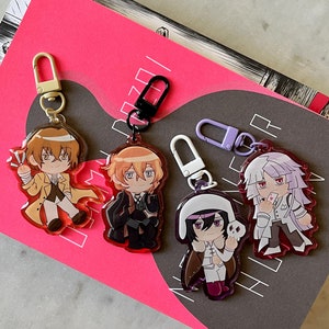 Bungou Stray Dogs | BSD Keychains (CLEARANCE) - Etsy