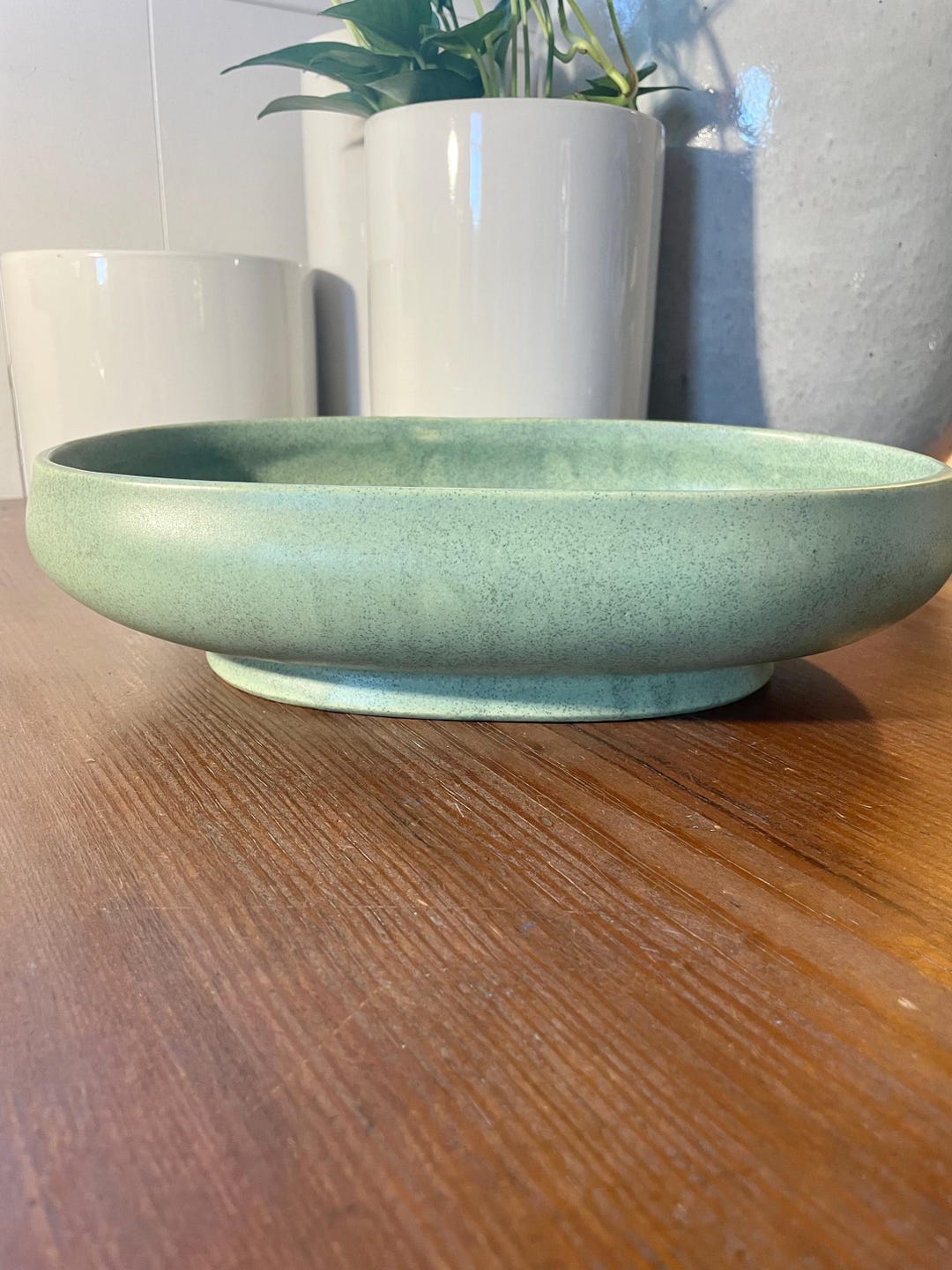 Vintage Mccoy Pottery Floraline Low Bulb Flower Bowl Centerpiece #476 ...
