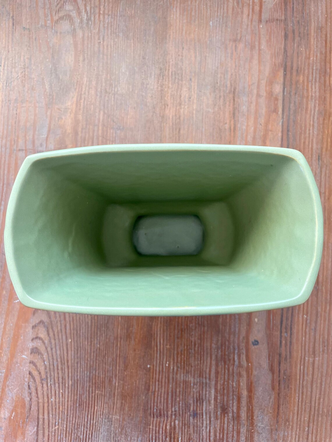 Vintage Mccoy Pottery Floraline Pedestal Green Flower Vase #453 Marked ...