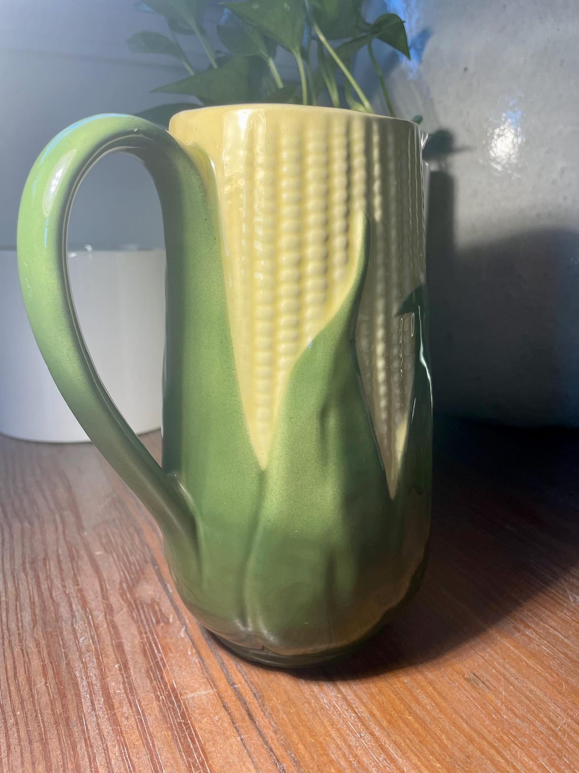 Vintage Shawnee Pottery 1950's Tall Queen Corn Pitcher Glazed and ...