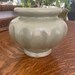 Vintage Haeger Pottery Ribbed Olive Green Round Planter No. 195-034 USA ...