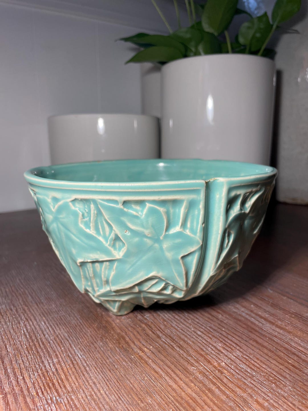 1950 Vintage Mccoy Pottery Ivy Bowl and Hanging Planter Pot in ...