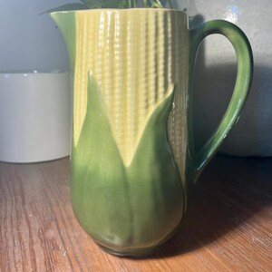 Vintage Shawnee Pottery 1950's Tall Queen Corn Pitcher Glazed and ...