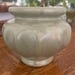 Vintage Haeger Pottery Ribbed Olive Green Round Planter No. 195-034 USA ...