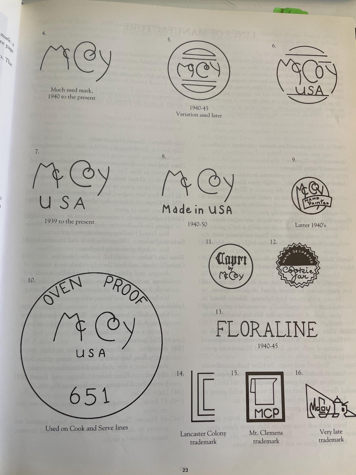 Vintage Mccoy Pottery Floraline Pedestal Green Flower Vase #453 Marked ...