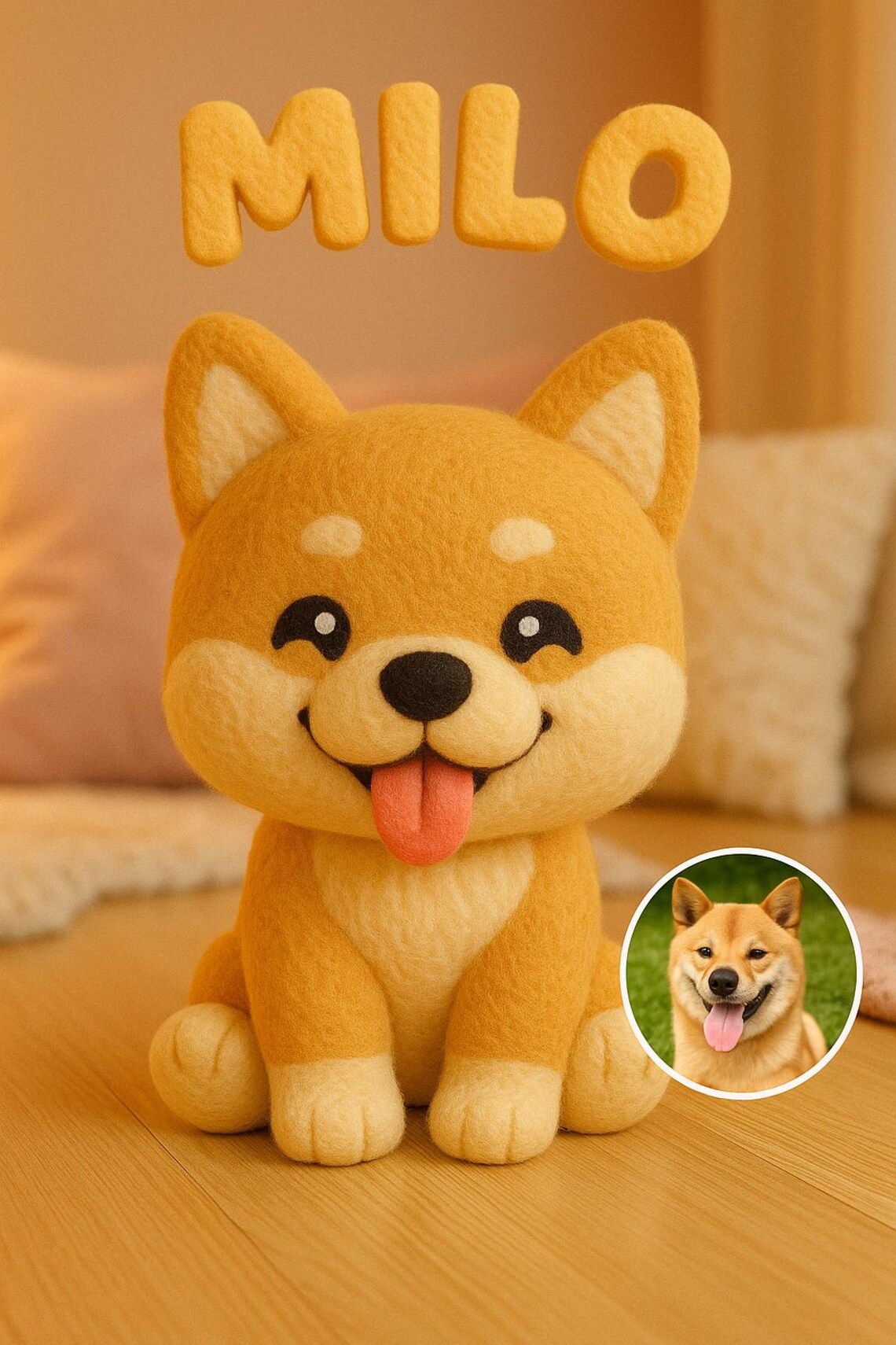 Custom Plush-style Portrait – Personalized Soft Toy Artwork From Your ...