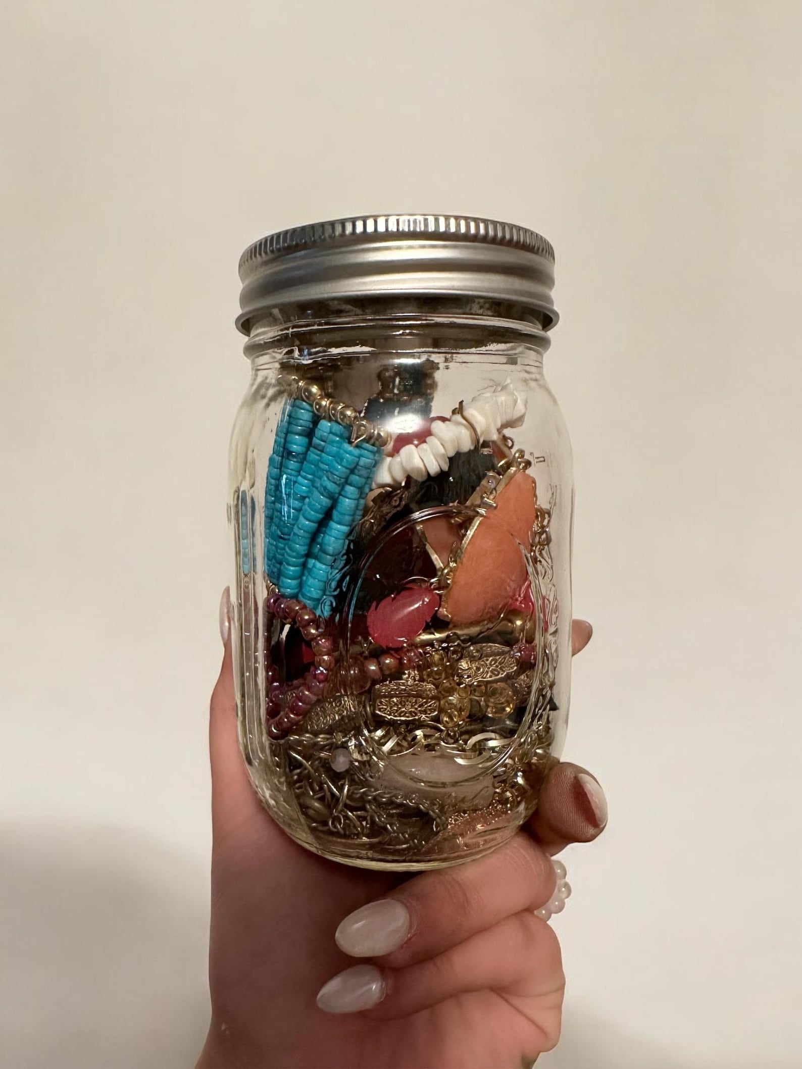 Gold Tone Mystery Jewelry Jar - Etsy