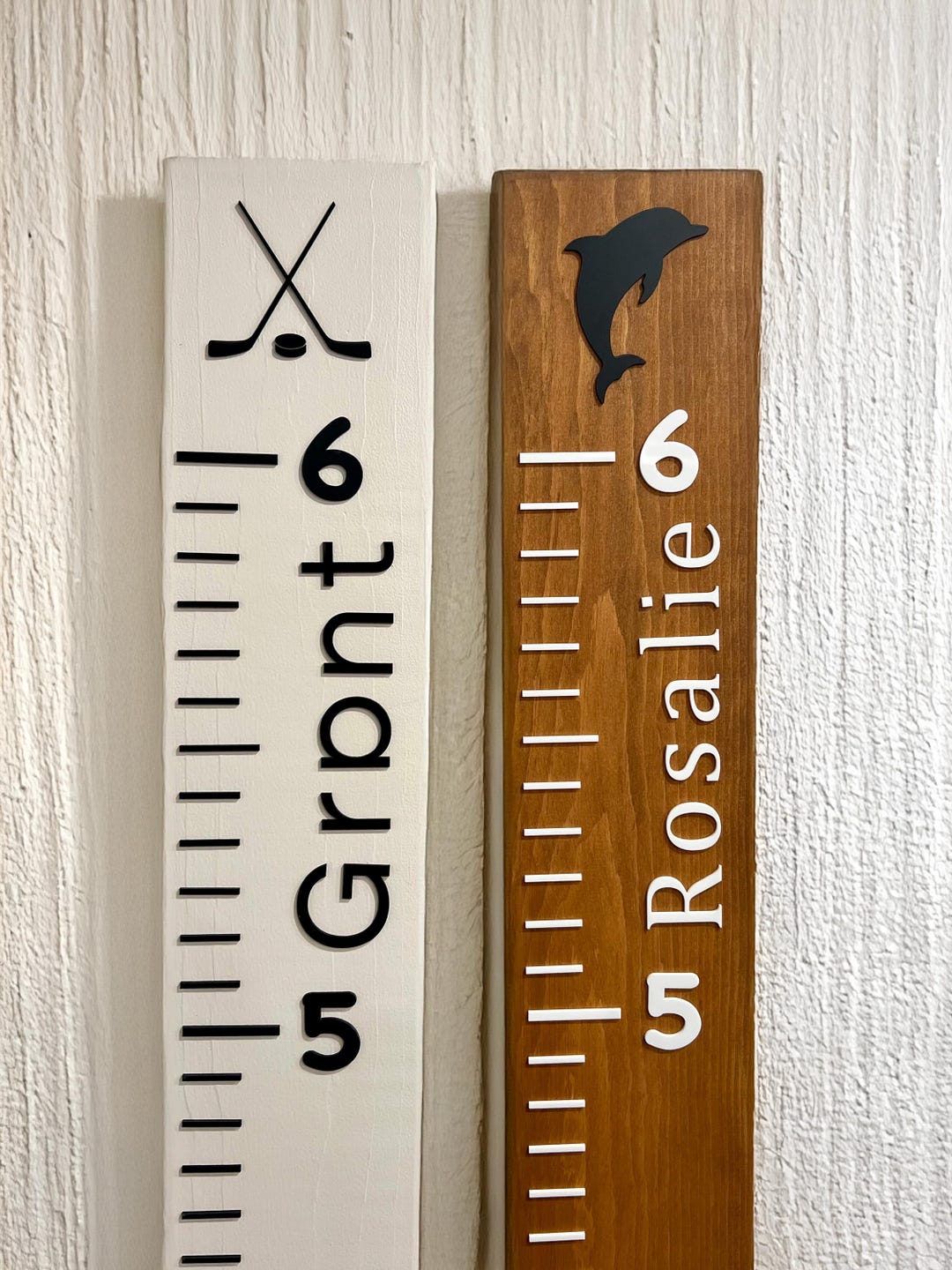 Personalized Height Ruler, 3D Wood Wall Ruler, Custom Wooden Growth ...