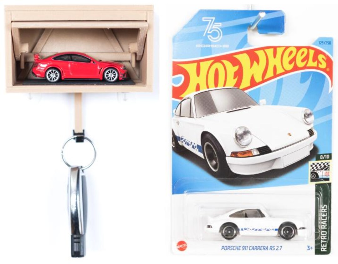 Key Holder, Beige (car Included) - 3D Printed Hot Wheels Display ...