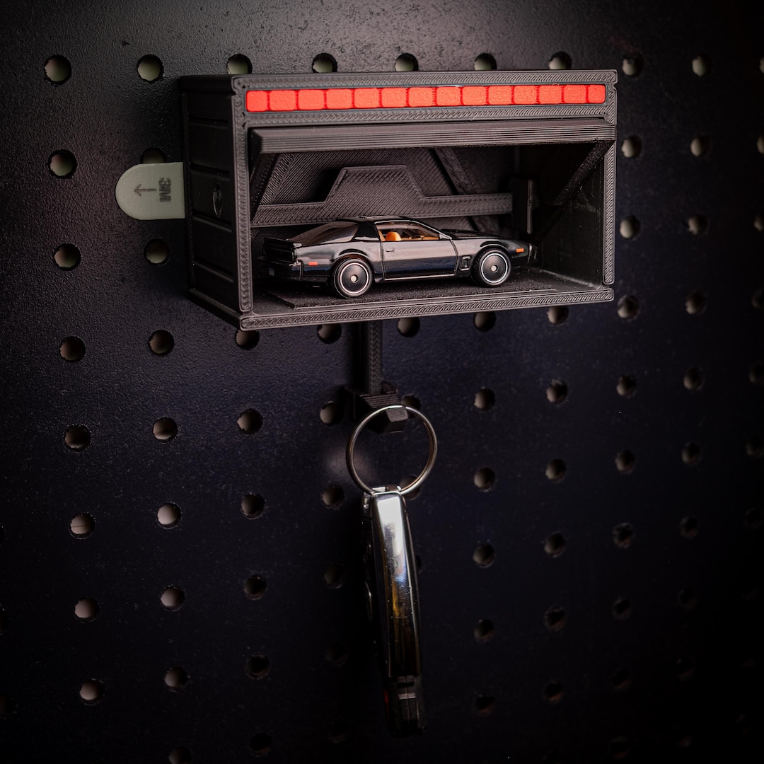 Knight Rider Key Holder, Hotwheels Car Garage With Opening Door (garage ...