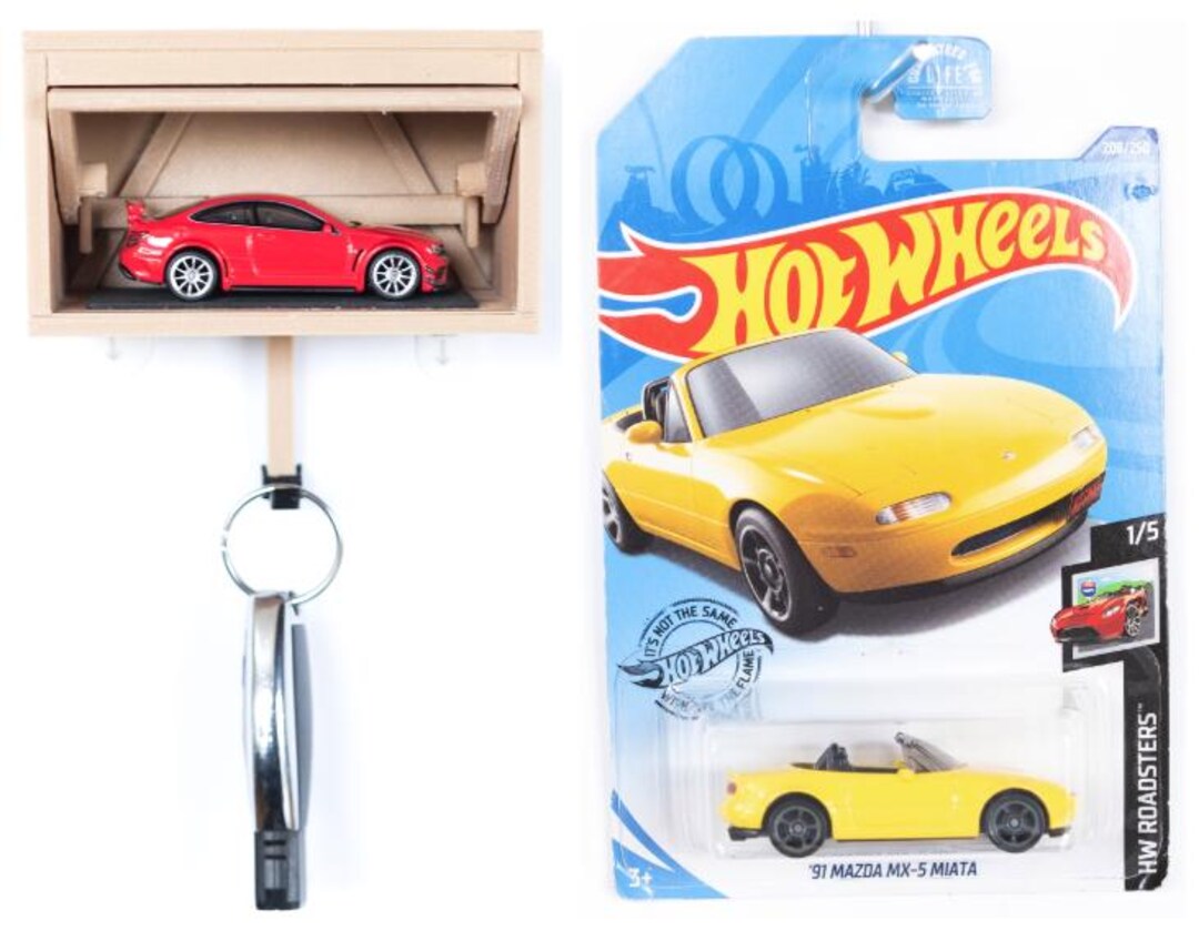 Key Holder, Beige (car Included) - 3D Printed Hot Wheels Display: Mazda ...