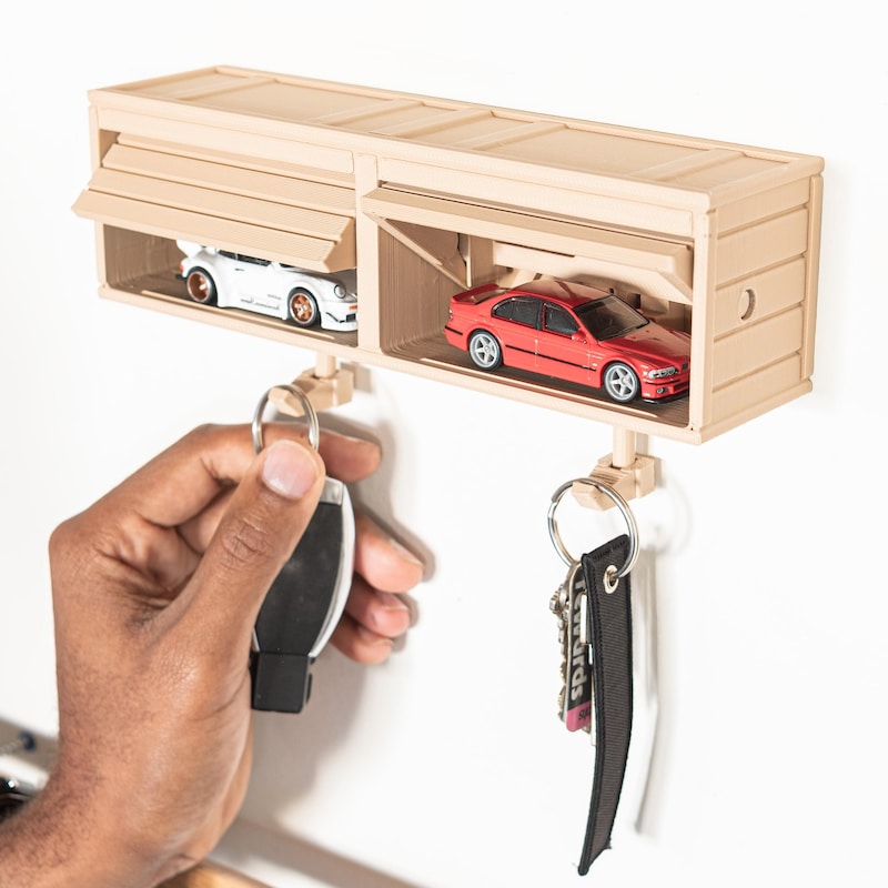 2 Car Garage Key Holder - Etsy