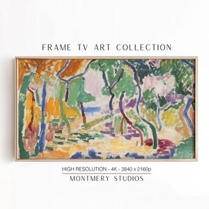 Henri Matisse Frame TV Art Set of 4, Modern Abstract Landscape, 3D ...